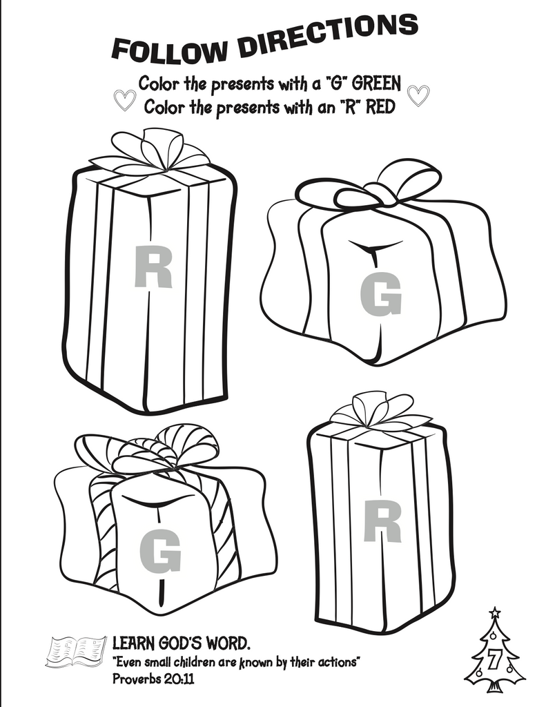 printable coloring pages for christmas child boxes