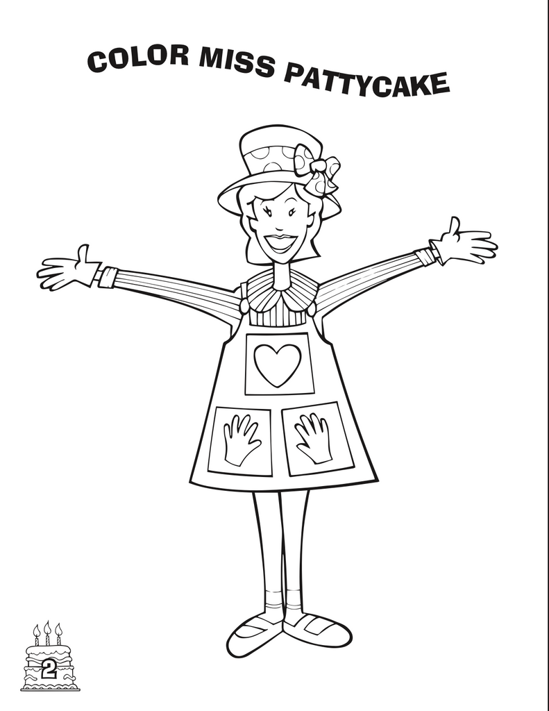 pat a cake coloring pages